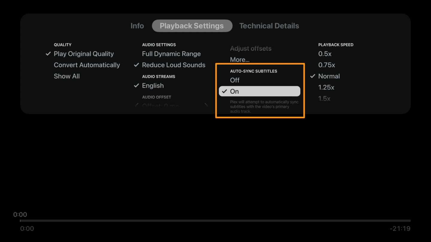 Auto-Sync Subtitles | Plex Support